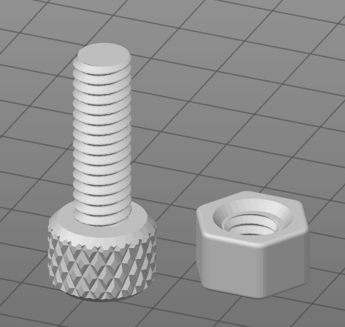 Free STL file Perfectly Fitting Nut and Bolt 🔩・3D printable model to ...