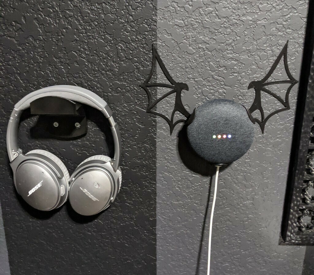 Free 3D file Google Mini - Batwing Wall Mount 🦇・3D printable model to ...