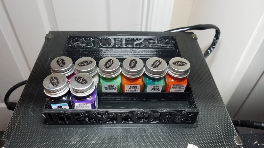 Free 3D file Testors Paint Bottle Tray Organizer, 18, 24 or 30 bottles ...