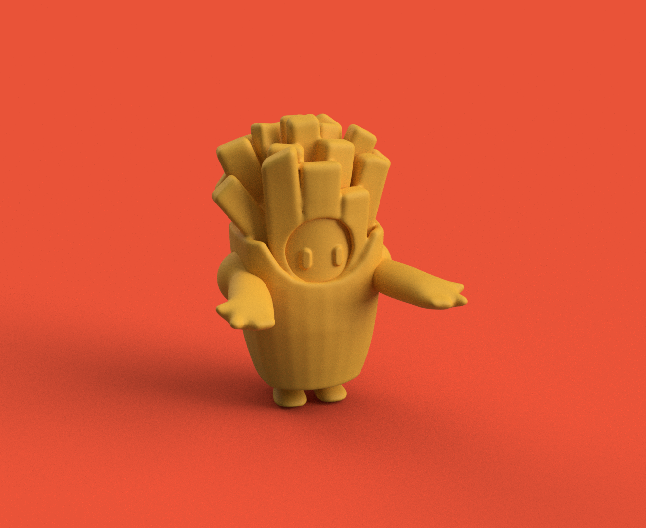 Descargar archivo STL FALL GUYS: ULTIMATE KNOCKOUT FRENCH FRIES PHONE ...