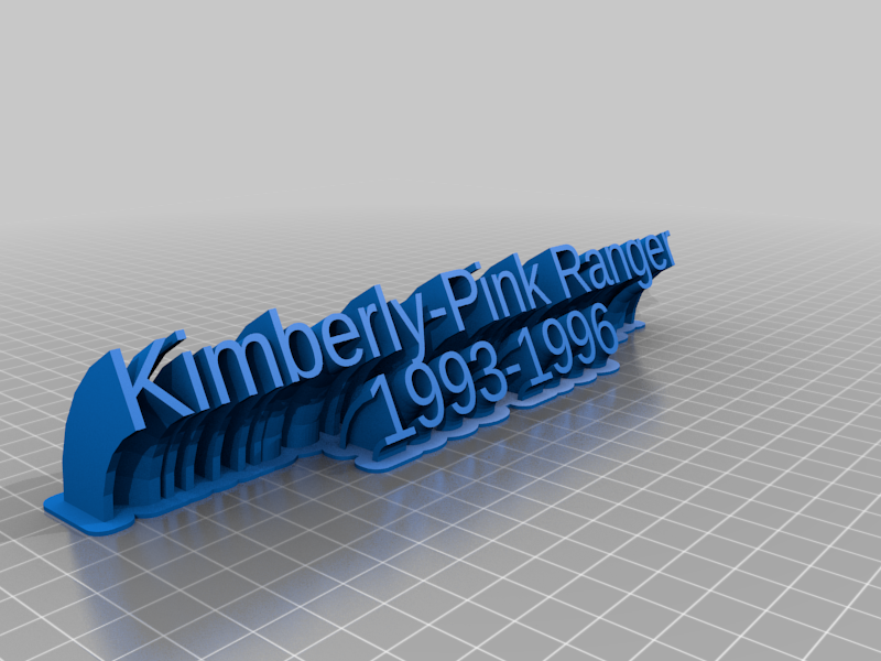 Free STL file Power Rangers Name signs・3D print design to download・Cults