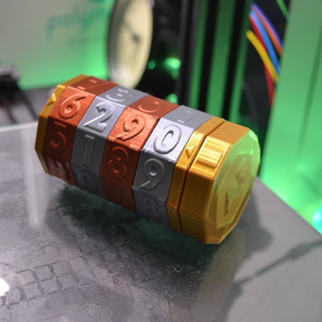 3D printed Cryptex • made with Anet ET4・Cults