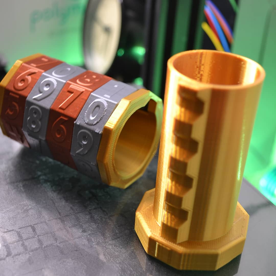 3D printed Cryptex • made with Anet ET4・Cults