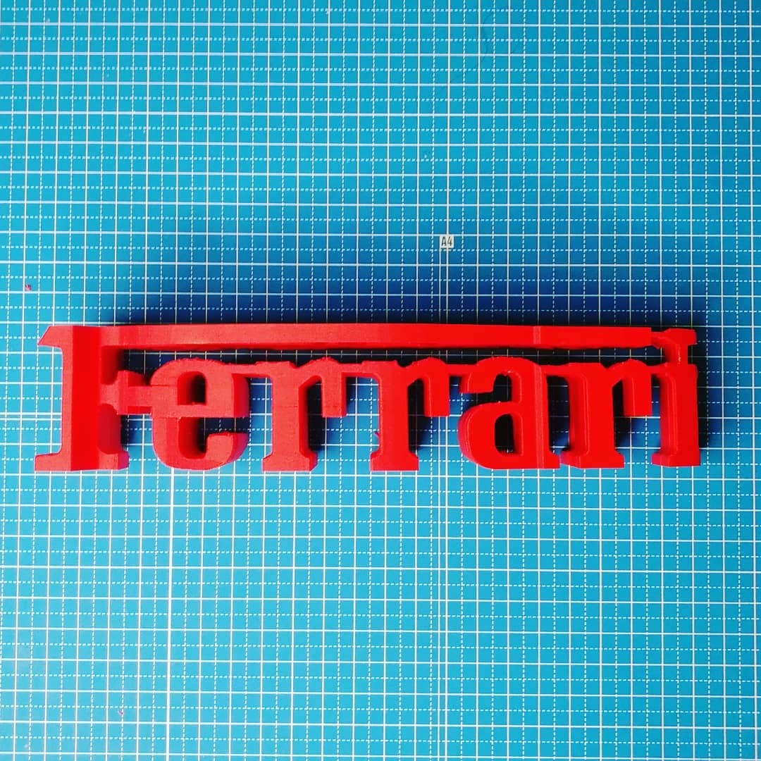 Распечатать в формате 3D работу Ferrari F40 Flip Text • Сделано на 3D ...