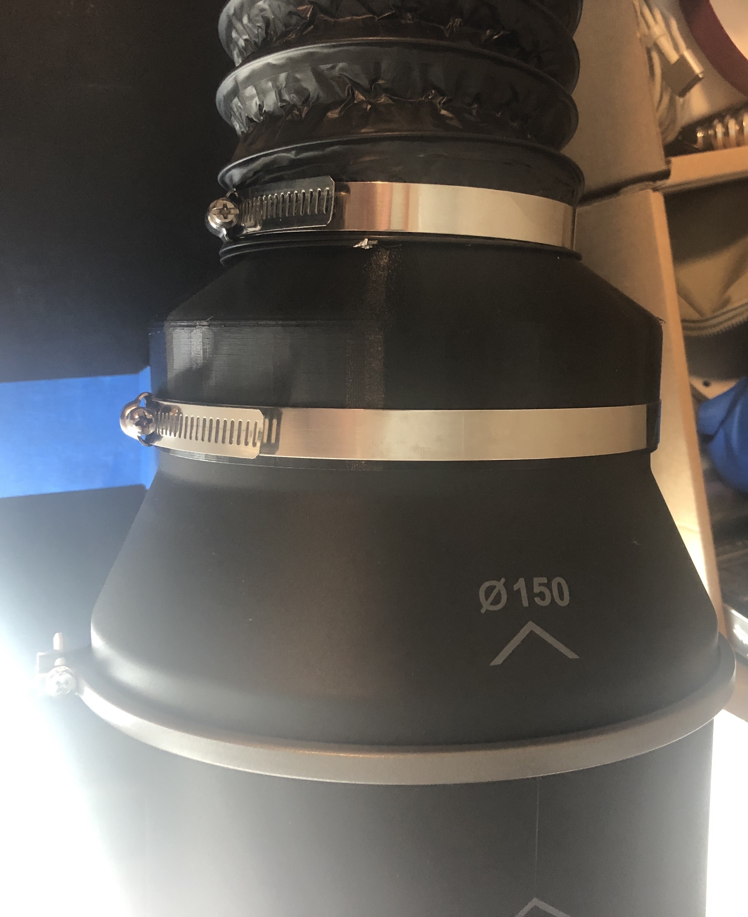 STL file 6 to 4 inch Duct Reducer AC Infinity Cloudline・3D print design ...