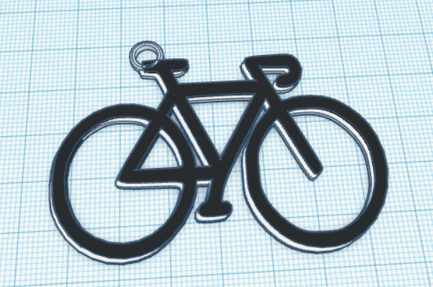 STL file bicycle key chain 🚲・3D printable design to download・Cults
