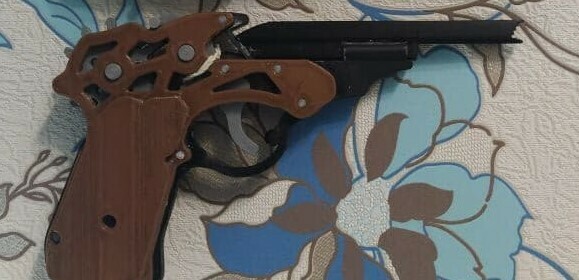 STL file Rubber Gun toy full printable automatic loadable up to 7 ...