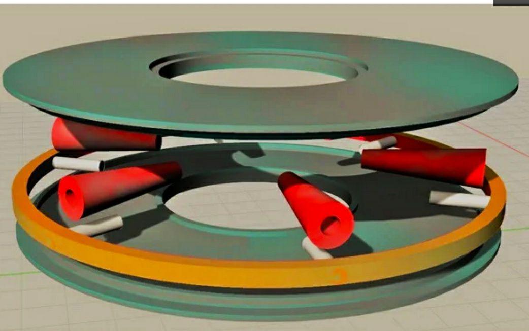 Fichier STL Disque rotatif ouvert, manuels de la surface d'appui de la ...