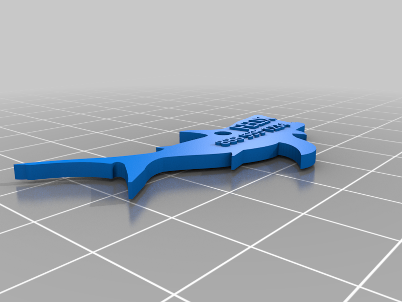 Free STL file Cat Shark Nametag・3D printable object to download・Cults