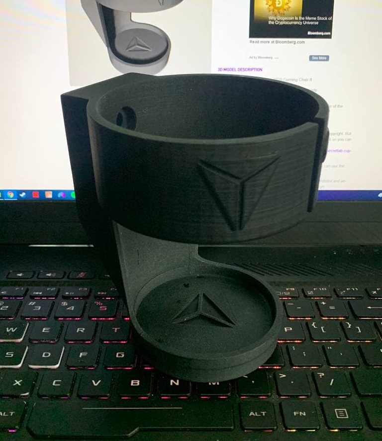 STL file Secretlab Cup Holder 🥼・3D printer model to download・Cults