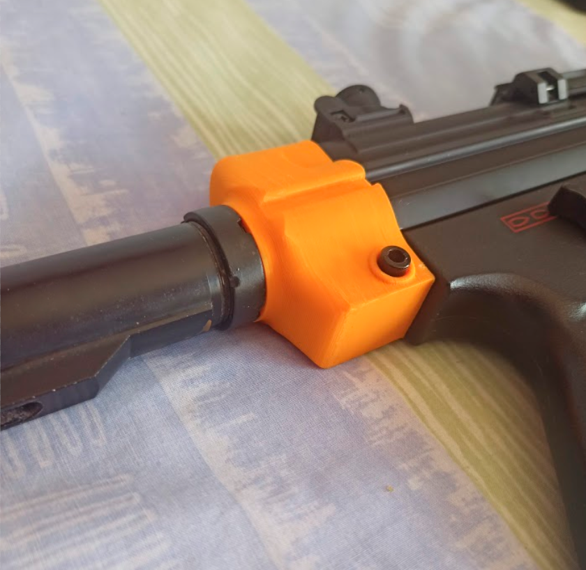 STL file MP5 - AR / M4 stock adapter 🔫・Model to download and 3D print・Cults