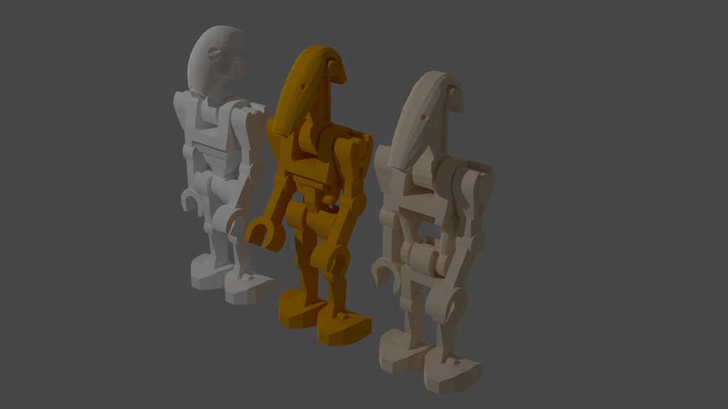 Free 3D file B1 Battle Droid V4 (Lego Compatible) (Includes parts for ...