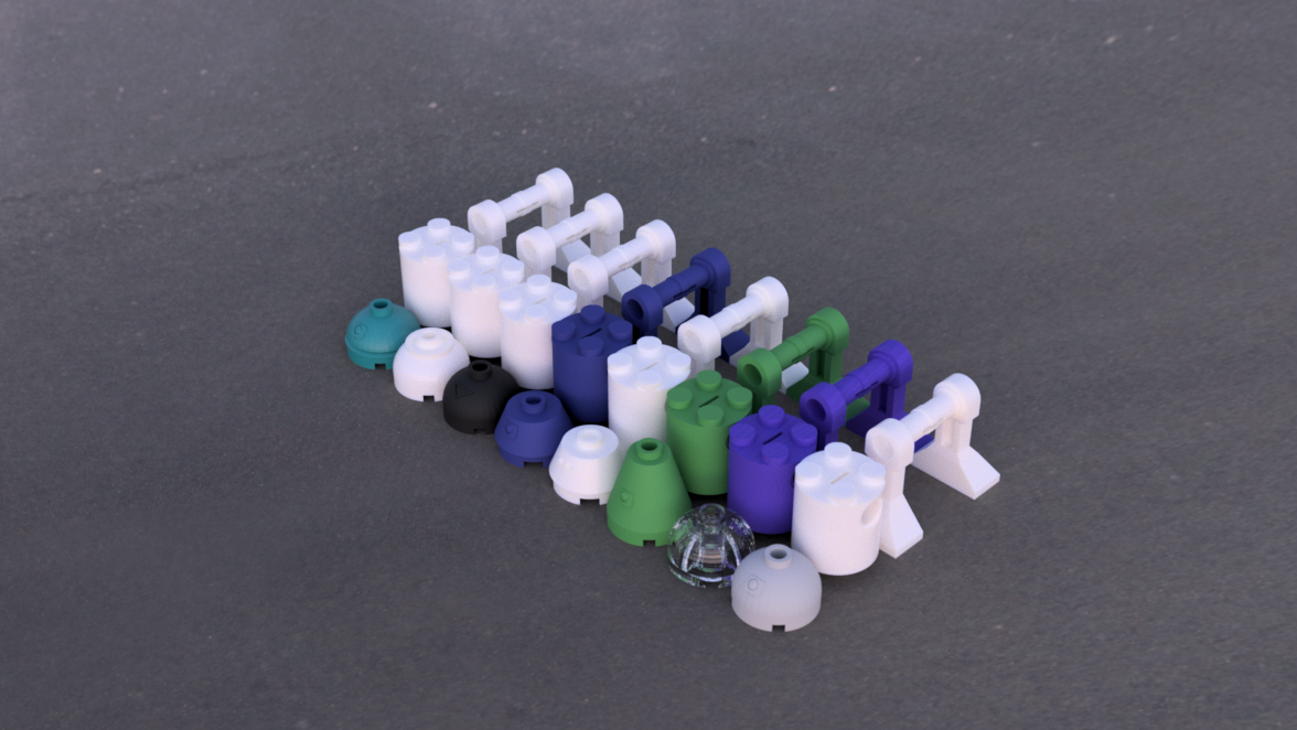 STL-Datei R2 Through R9 Astromech Droids (not Lego) (Reupload) 🤖 ...