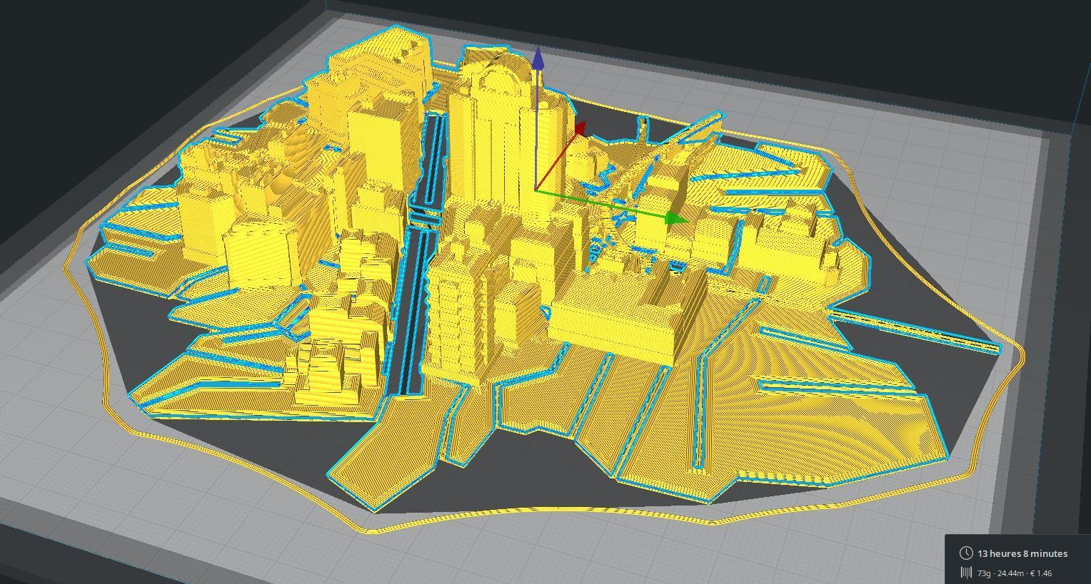 Free STL file City・3D printing idea to download・Cults