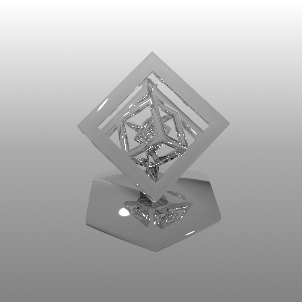 STL file Rotating effect concentric cubes・3D printer model to download ...