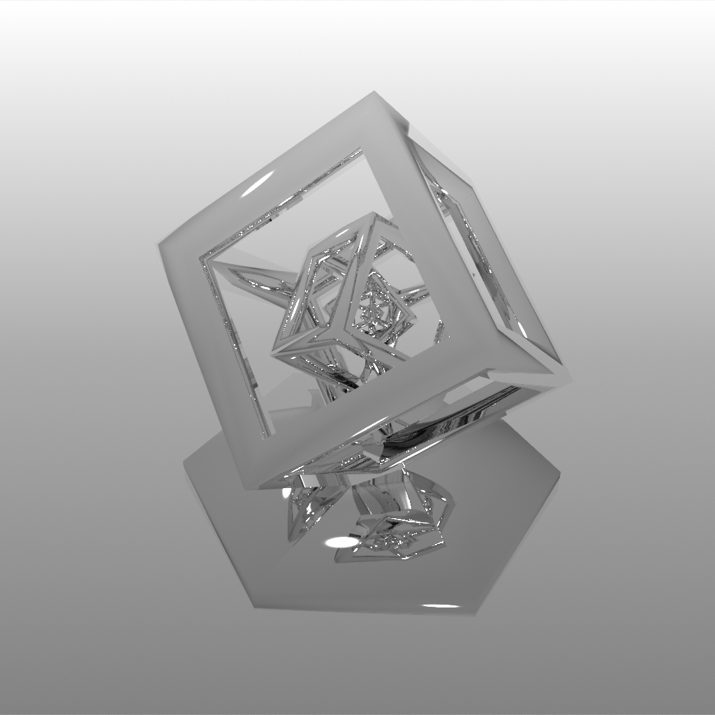 STL file Rotating effect concentric cubes・3D printer model to download ...