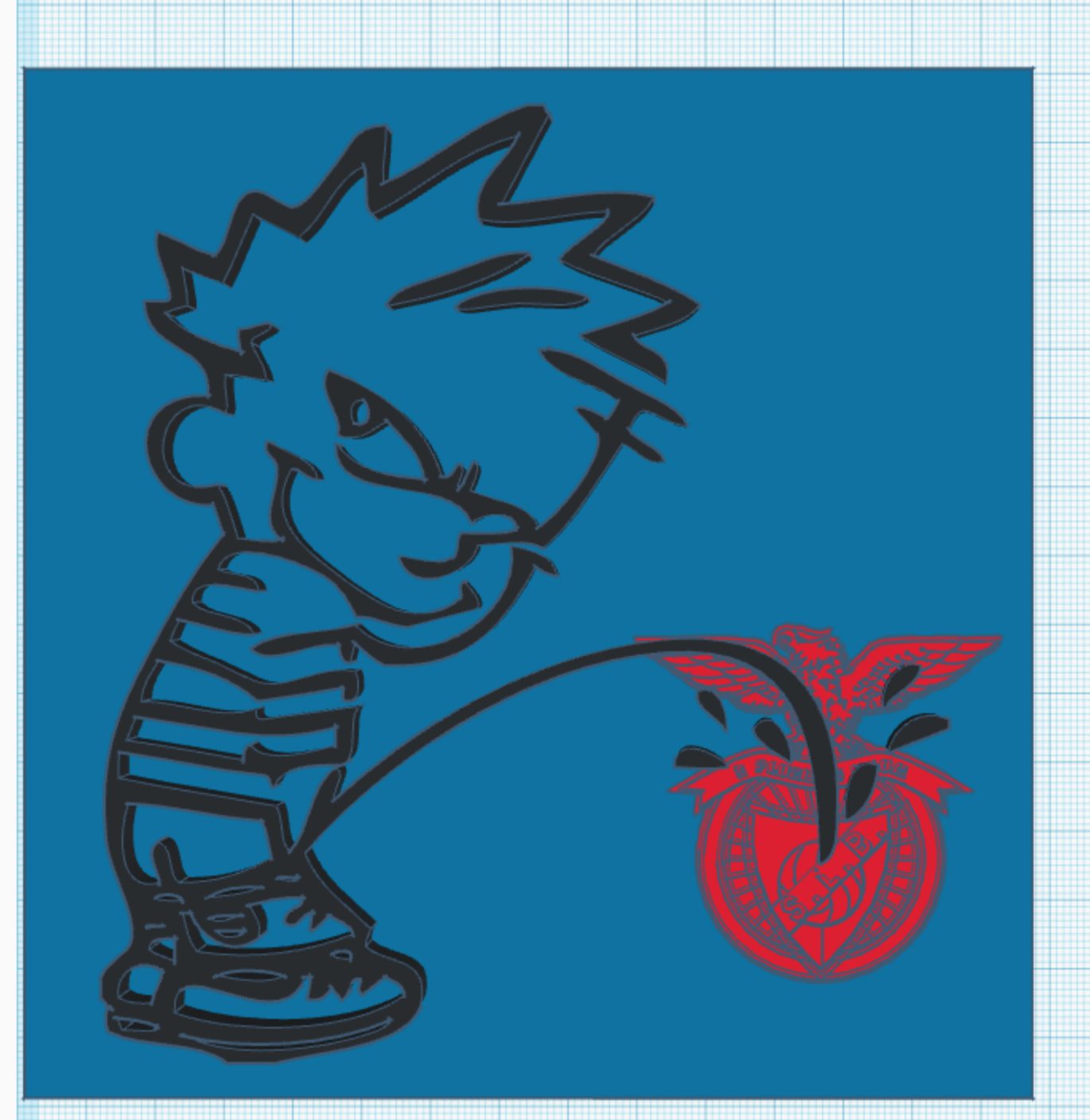 STL file Peeing on Logos・Design to download and 3D print・Cults