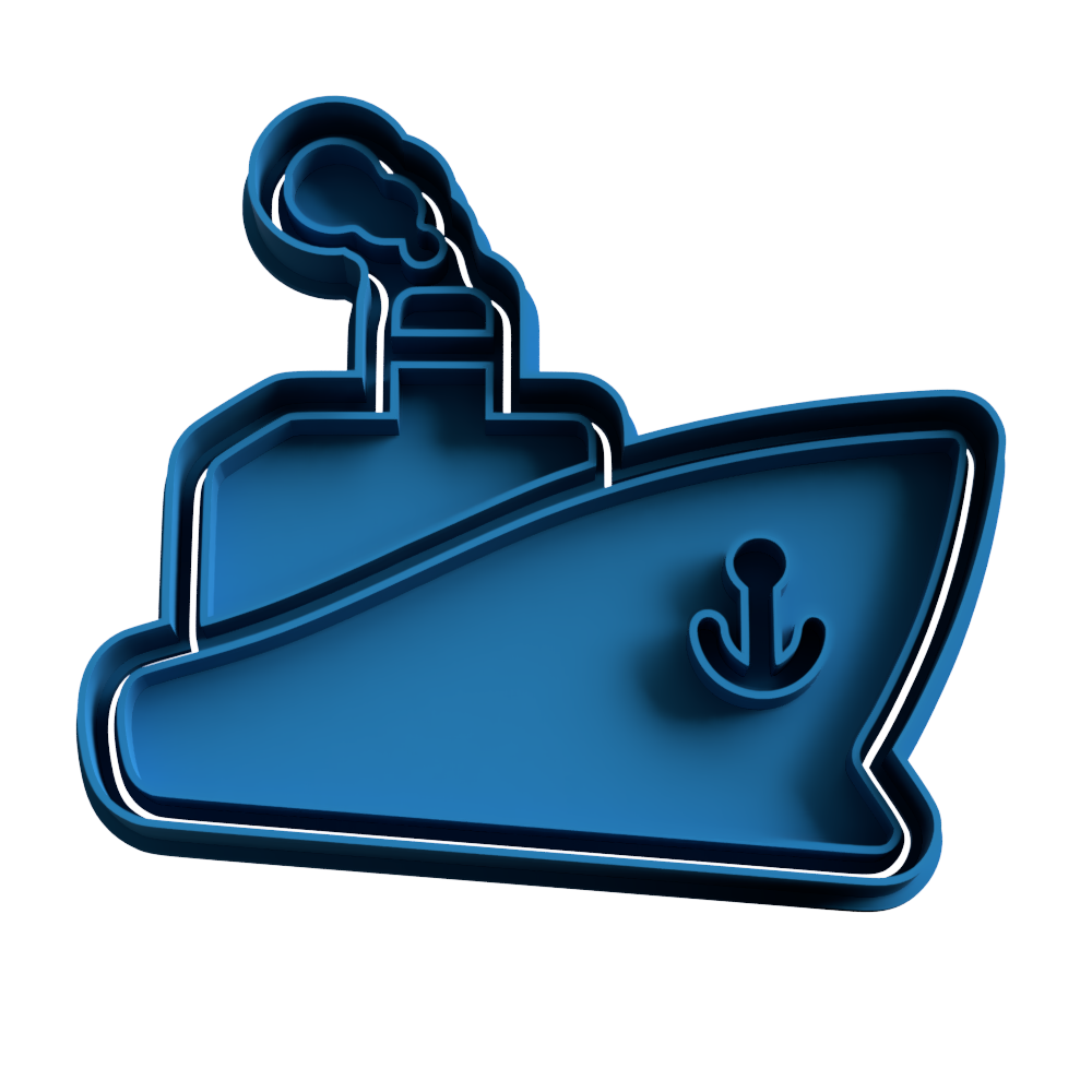 Archivo STL ship cookie cutter cutting 🚢・Diseño de impresión en 3D para ...