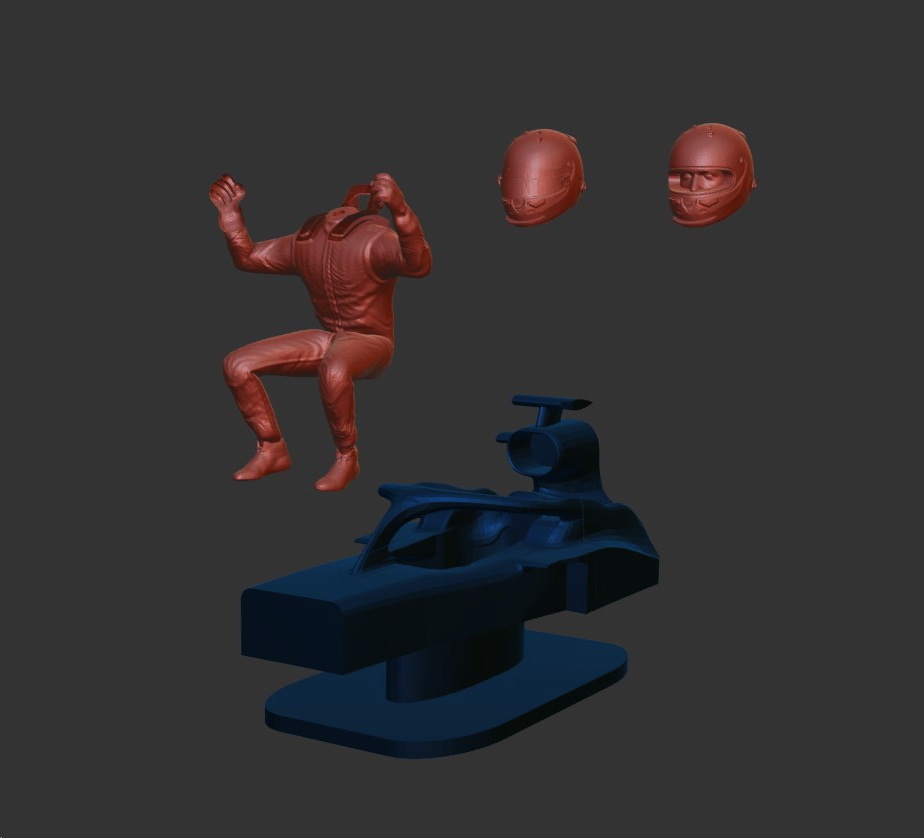 STL file F1 Champion 2021, Driver, Helmet, Figure, Max・3D printable ...