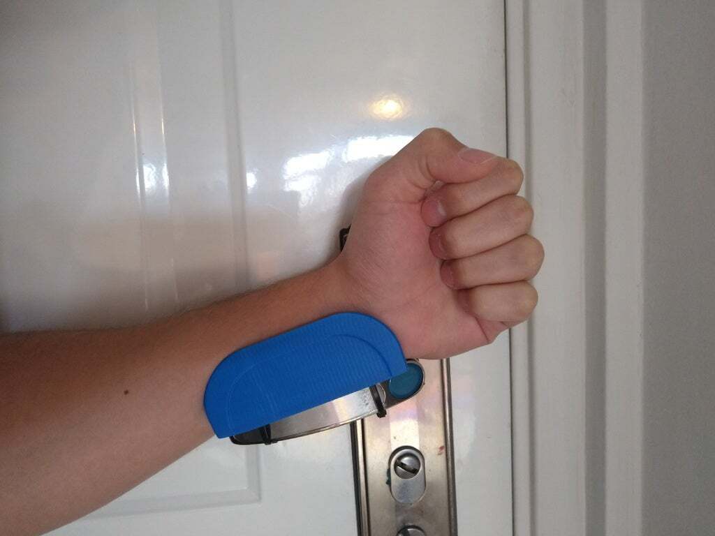 Free STL file Hands free door adapter・Design to download and 3D print・Cults