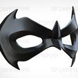 Download OBJ file Robin Mask 3D Print Cosplay Model • Template to 3D ...