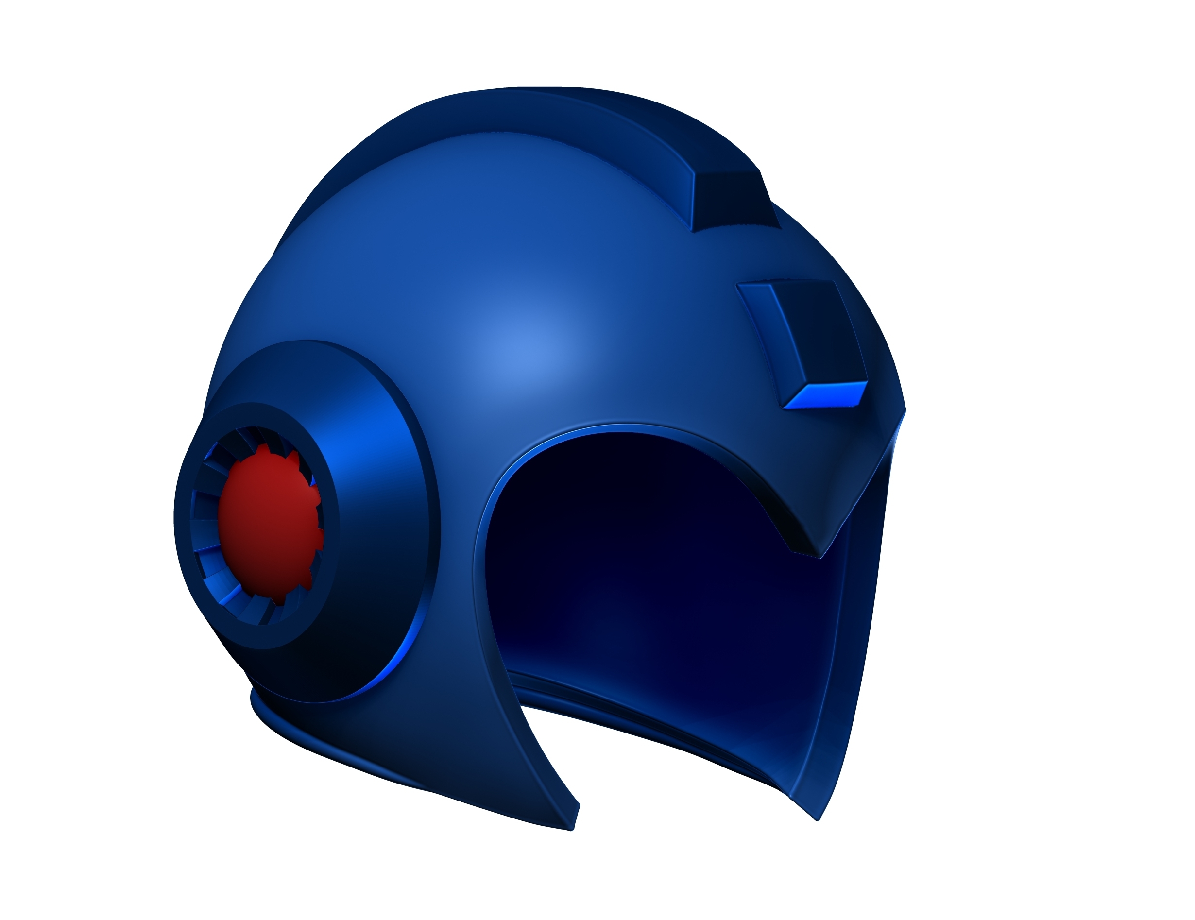 STL file Megaman Cosplay Helmet・3D print design to download・Cults