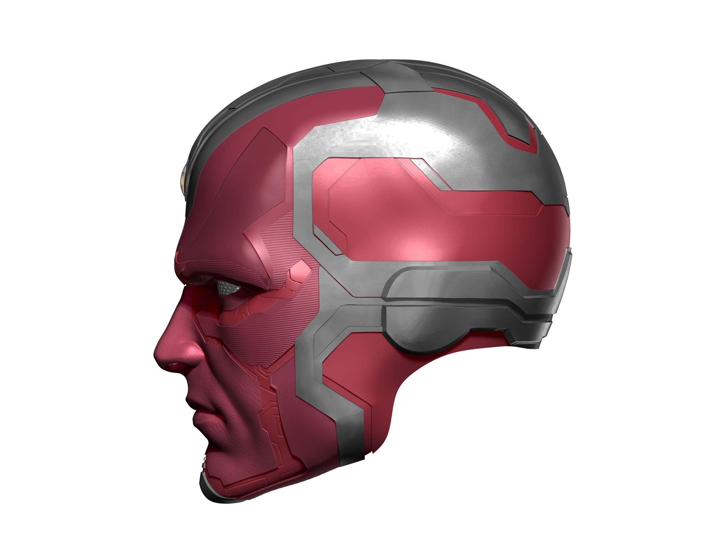 Download OBJ file Avengers Vision Mask Helmet Cosplay display piece ...