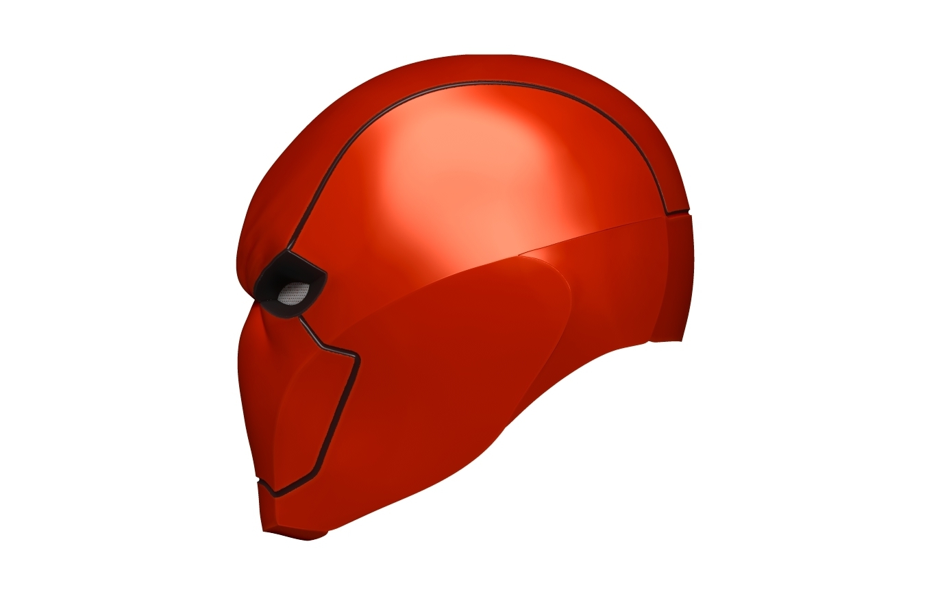 STL file The Red Hood Mask Helmet STL 🪖・Model to download and 3D print ...