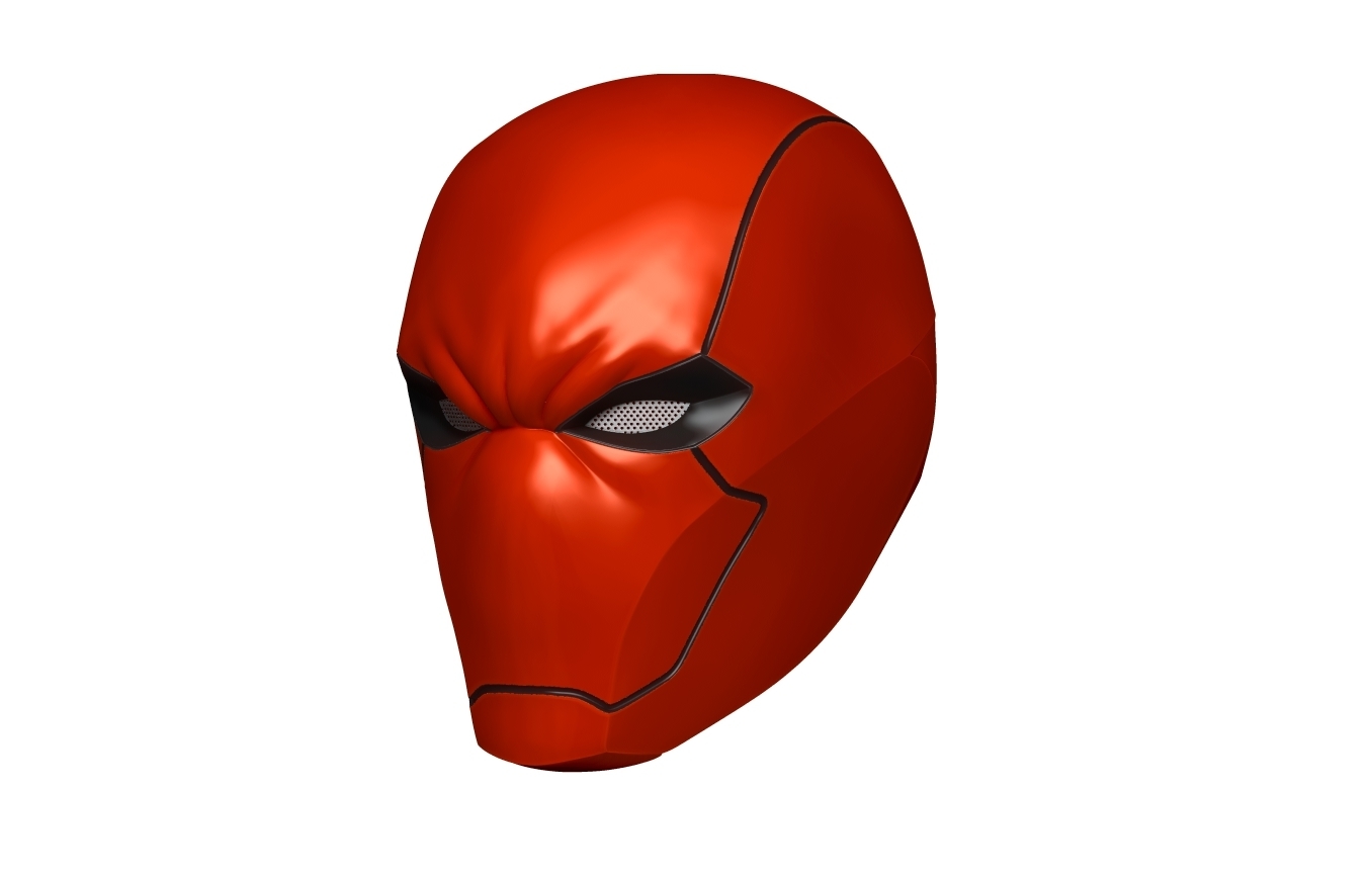 STL file The Red Hood Mask Helmet STL 🪖・Model to download and 3D print ...