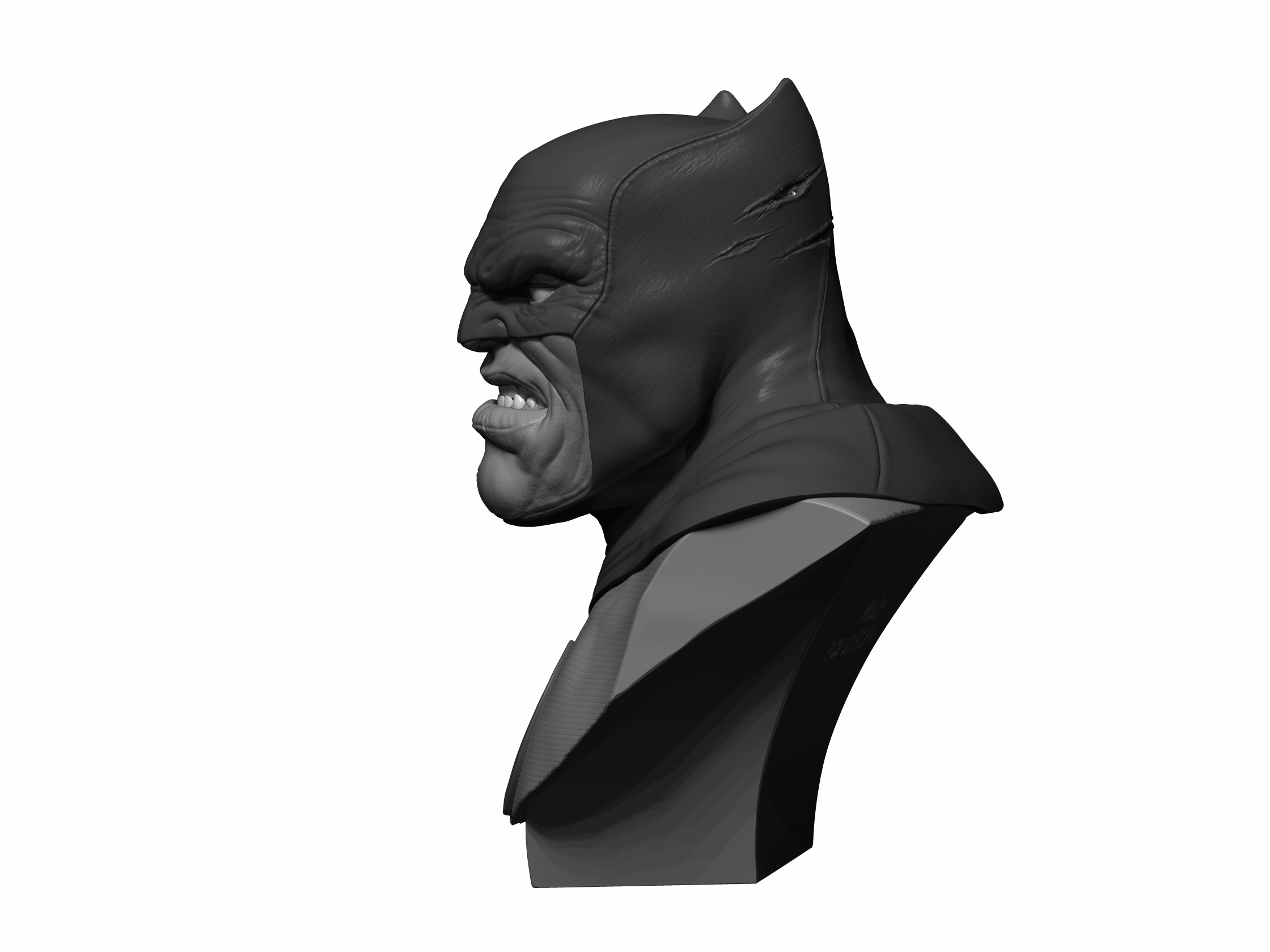 Archivo STL Busto de arte de fans de Batman Frank Miller・Plan ...
