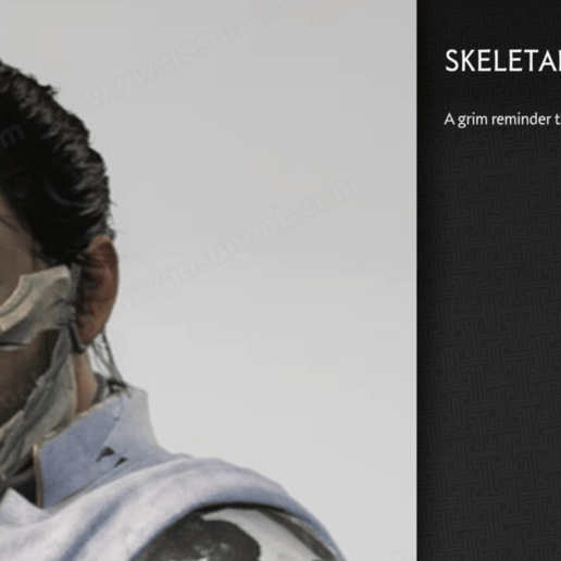 Télécharger fichier OBJ GHOST OF TSUSHIMA - Skeletal Vengeance Mask Fan ...