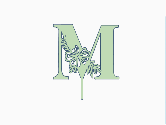 STL file topper letra M・3D printer model to download・Cults
