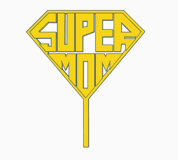 STL file topper mother's day・3D printer design to download・Cults