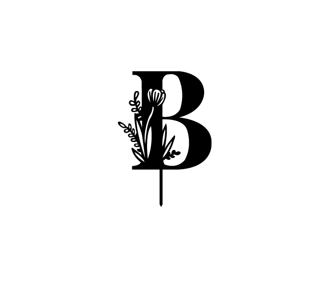 STL file topper letra B 🏠・Model to download and 3D print・Cults