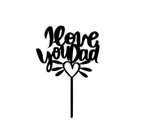 Free STL file father's day topper・3D print design to download・Cults