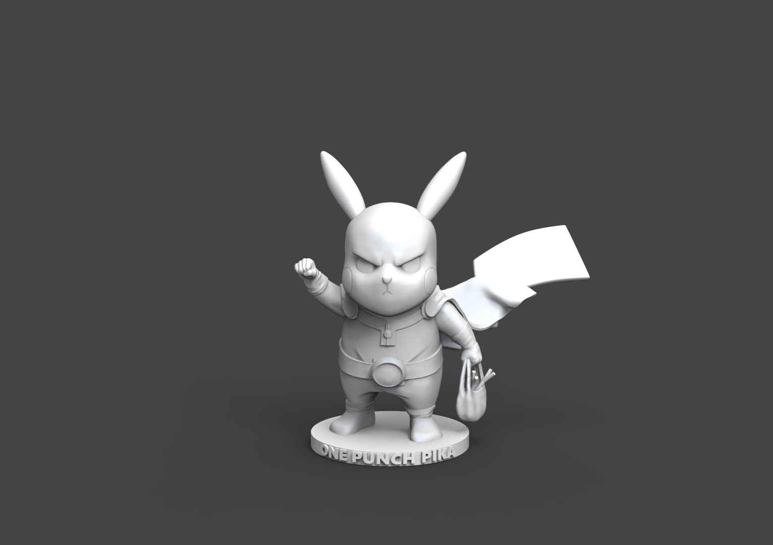 3D file ONE PUNCH PIKA・3D printable model to download・Cults