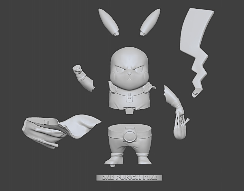 3D file ONE PUNCH PIKA・3D printable model to download・Cults