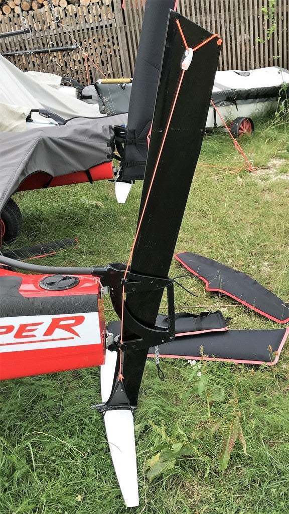 Download free STL file Whisper foiling catamaran adjustable rudder ...