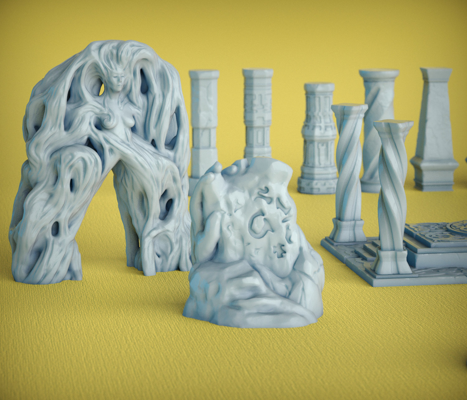 Free 3D file Printable Scenery - Anniversary Yellow Bundle・3D printer ...