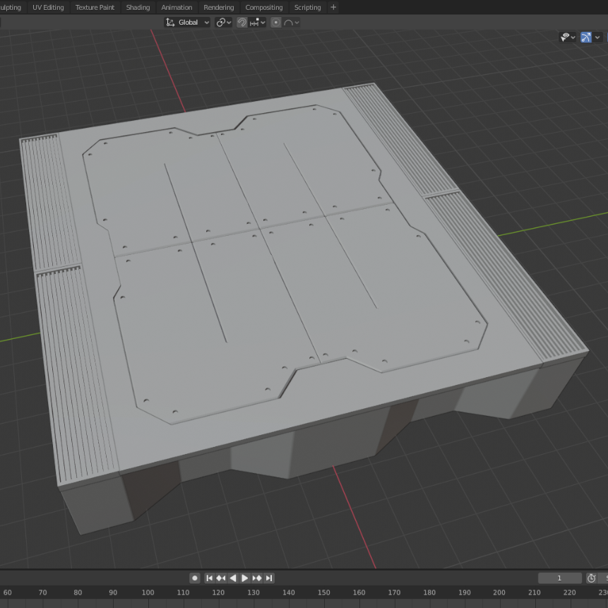 Free STL file Sci-Fi Miniature Terrain - Industrial Raised Platform ...