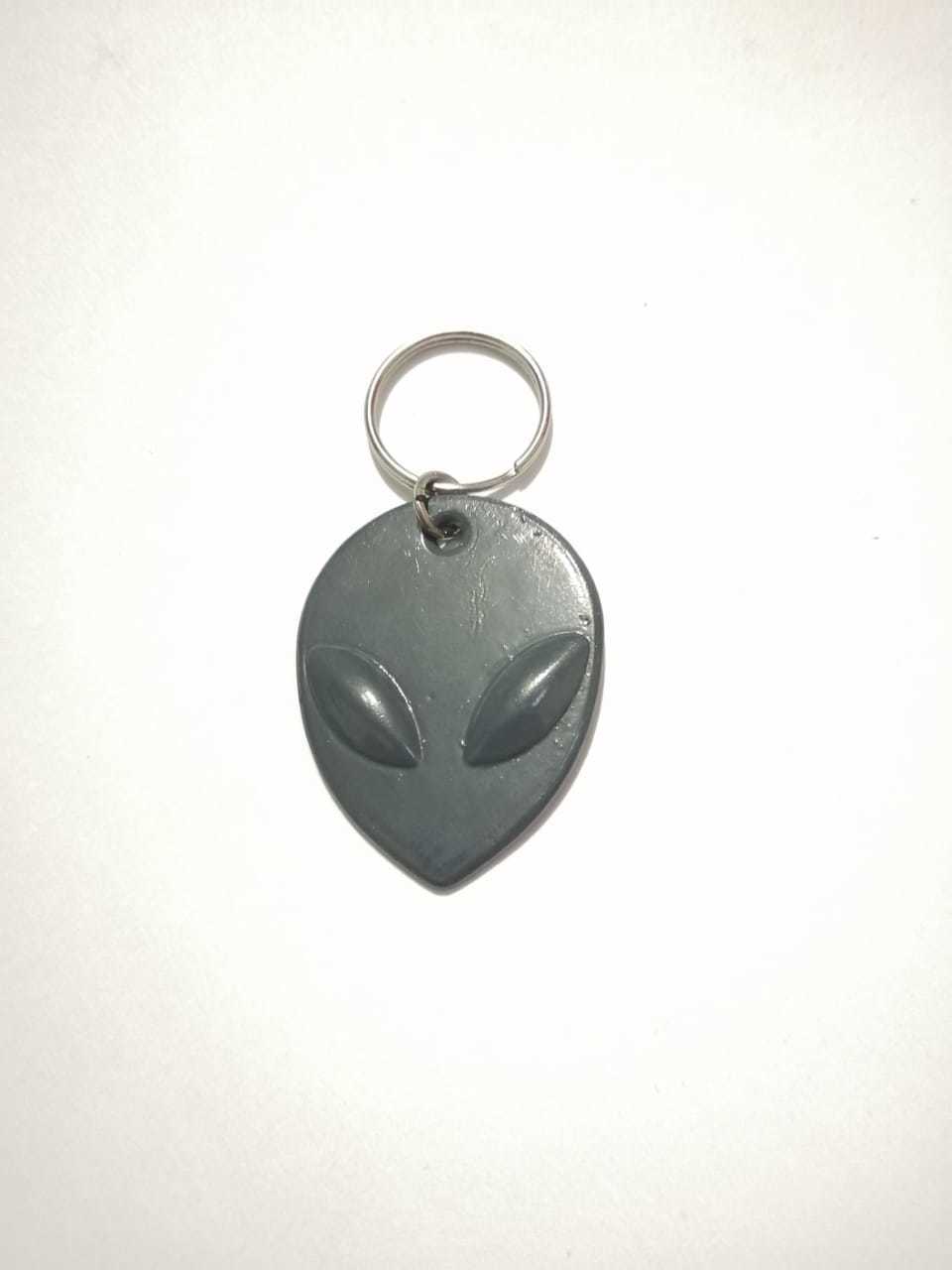 Free STL file Alien head keychain with bulging eyes・Design to download ...