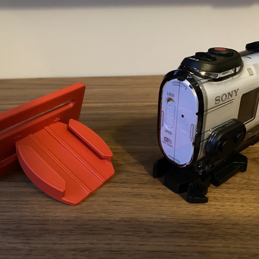 Download free STL file Backpack Mount for Sony Action Cameras • 3D ...