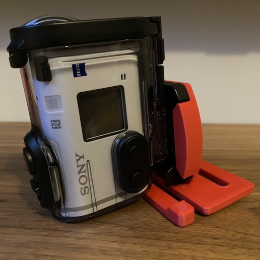 Download free STL file Backpack Mount for Sony Action Cameras • 3D ...