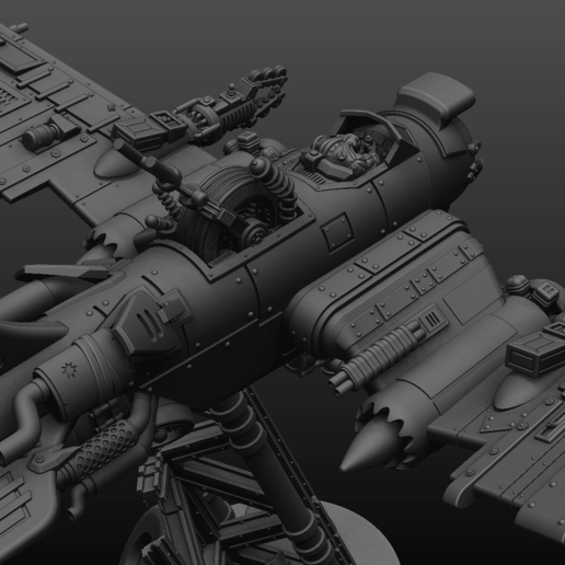 Download STL file Scrap plane, jet... made for war • 3D printing model ...