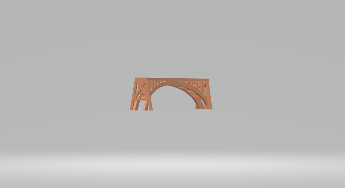 STL file train bridge 11.25 curve n scale・3D printing idea to download ...