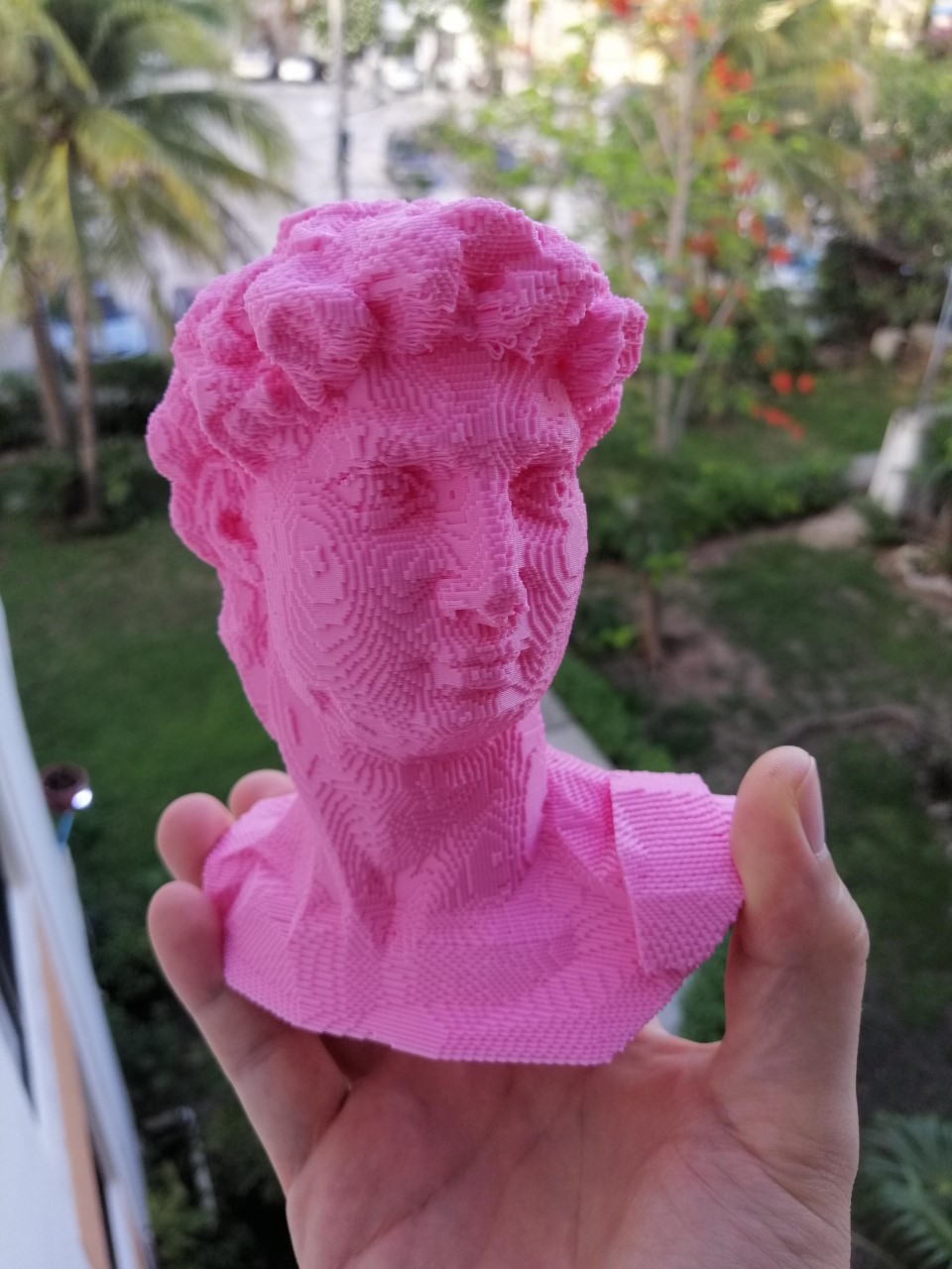 STL file Pixel David・3D printable model to download・Cults