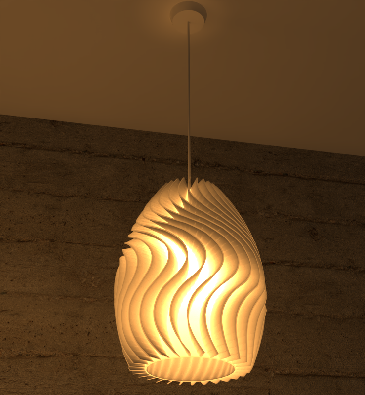 STL file CORAL PENDANT LAMP 🪸・3D printing model to download・Cults