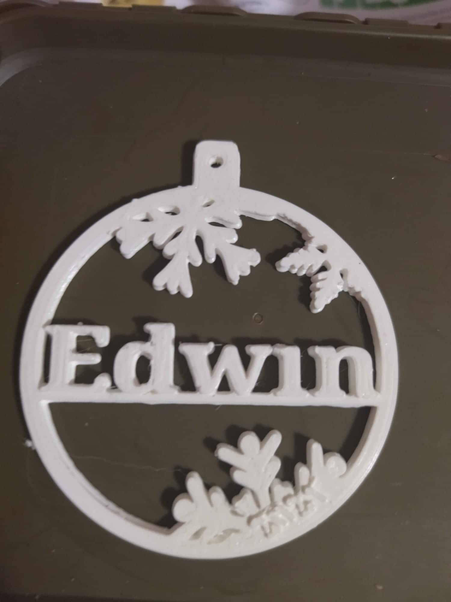 Free STL file edwin christmas bauble・Object to download and to 3D print ...