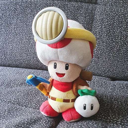 Download STL file Captain Toad Headlamp for SAN-EI plush figure • 3D ...