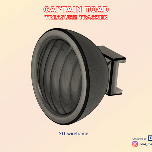 Download STL file Captain Toad Headlamp for SAN-EI plush figure • 3D ...